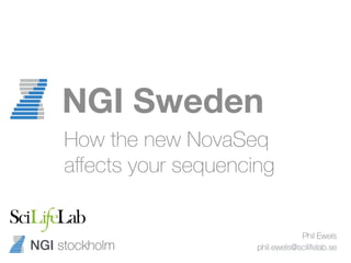 SciLifeLab NGI NovaSeq seminar | PDF