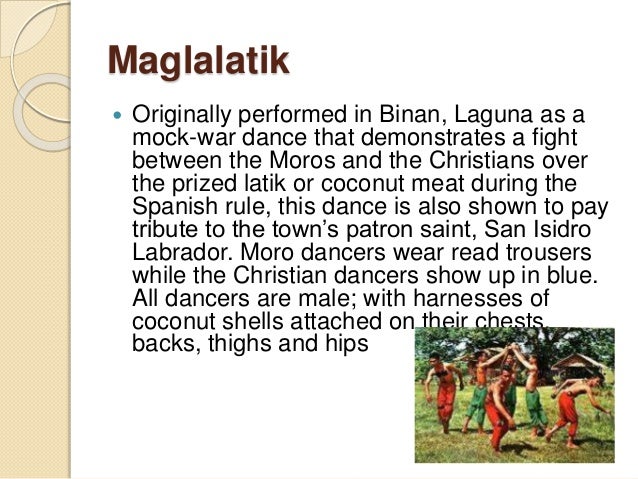 maglalatik dance literature