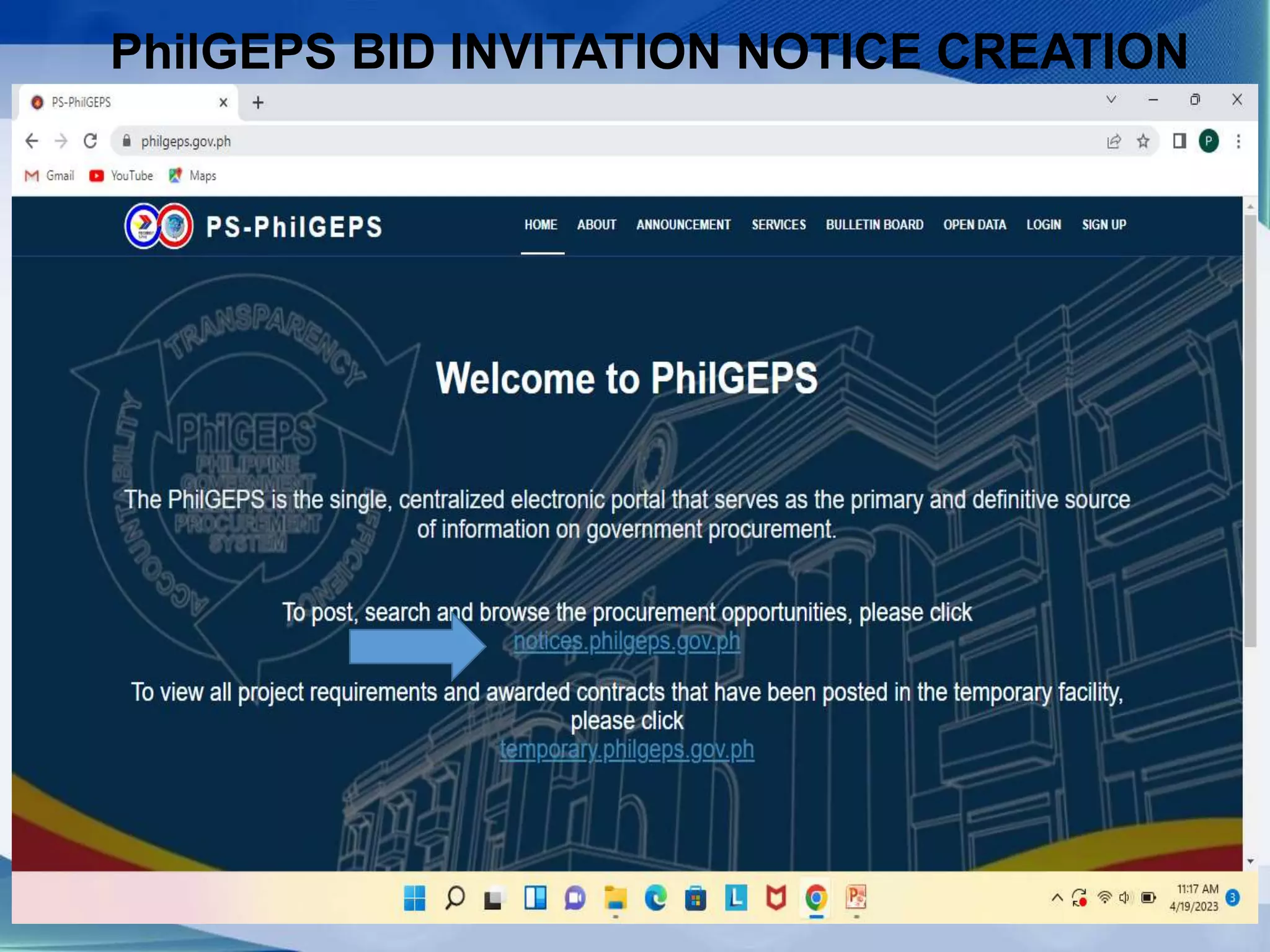 Philgeps Presentatation | PPTX