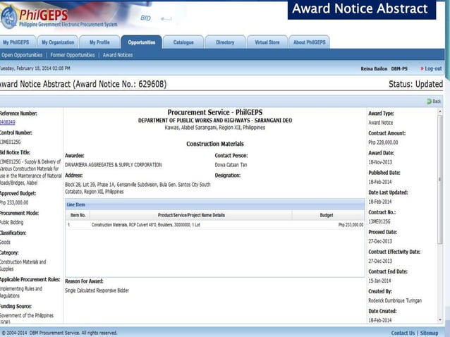 Philgeps Presentatation | PPTX
