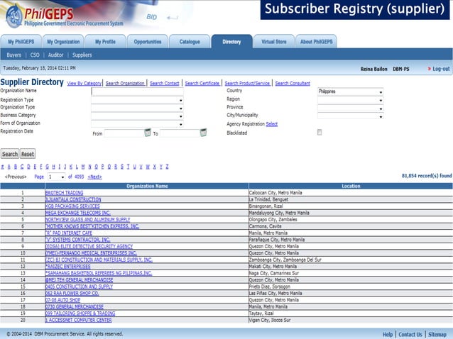 Philgeps Presentatation | PPTX