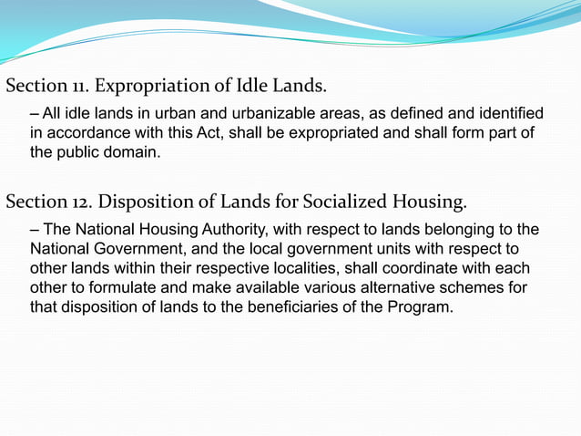 RA No. 7279(Geronimo) | PPTX | Government Support and Welfare ...