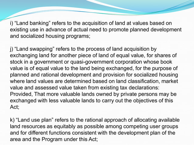 RA No. 7279(Geronimo) | PPTX | Government Support and Welfare ...