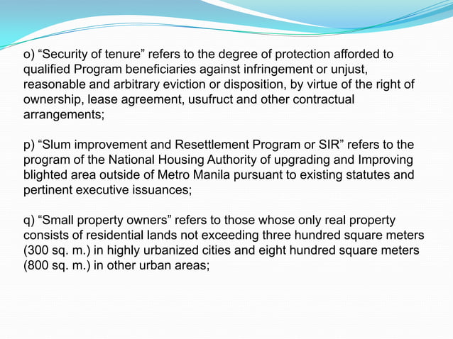 RA No. 7279(Geronimo) | PPTX | Government Support and Welfare ...