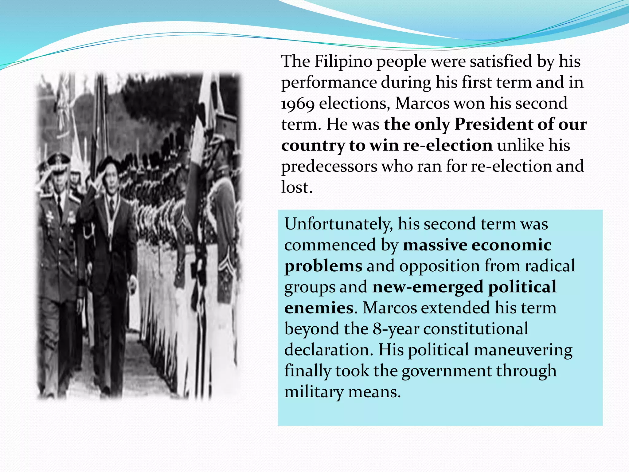 Political Development of the Presidents from Roxas to Marcos (1946-1986 ...