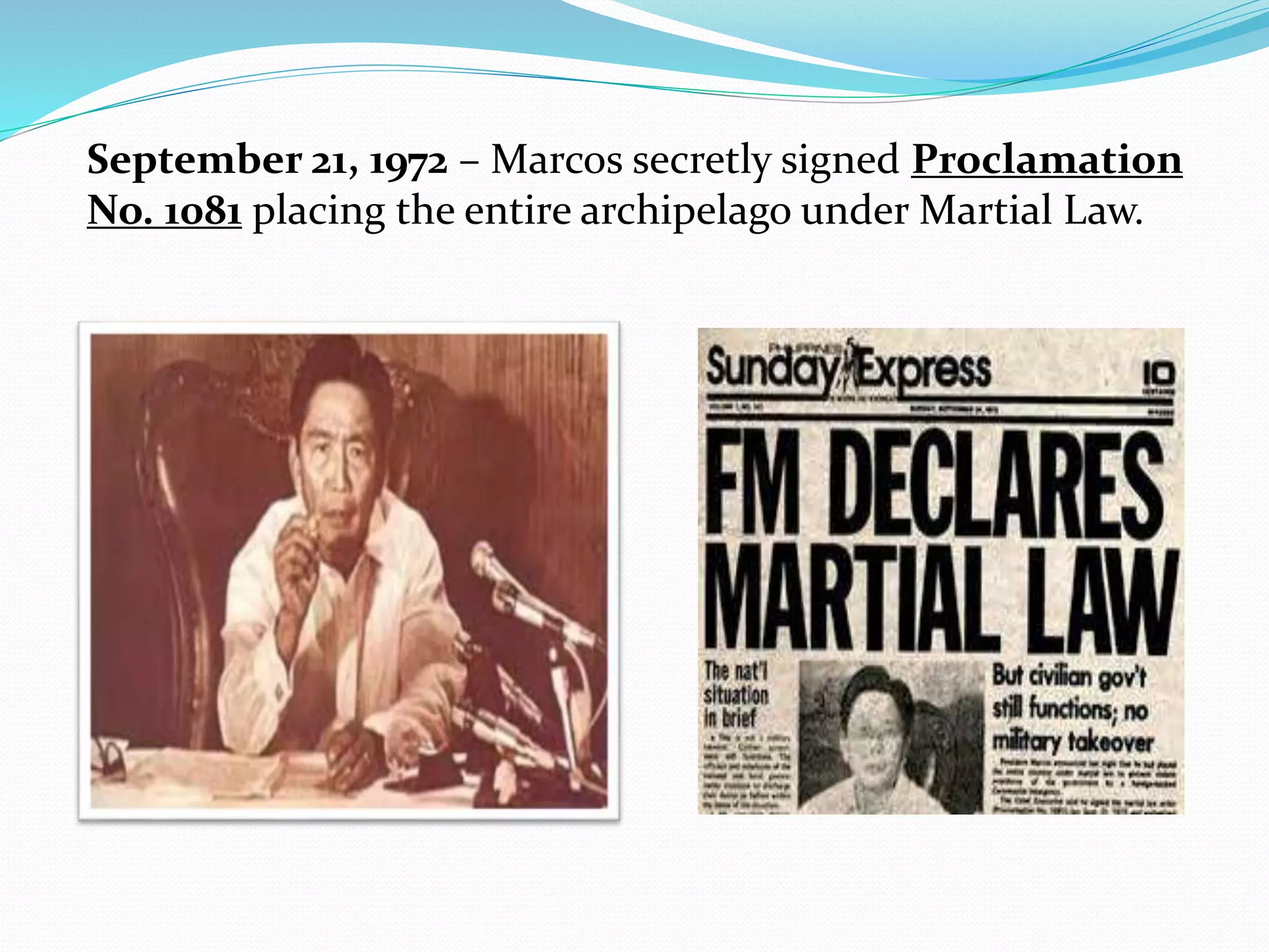 Political Development of the Presidents from Roxas to Marcos (1946-1986 ...