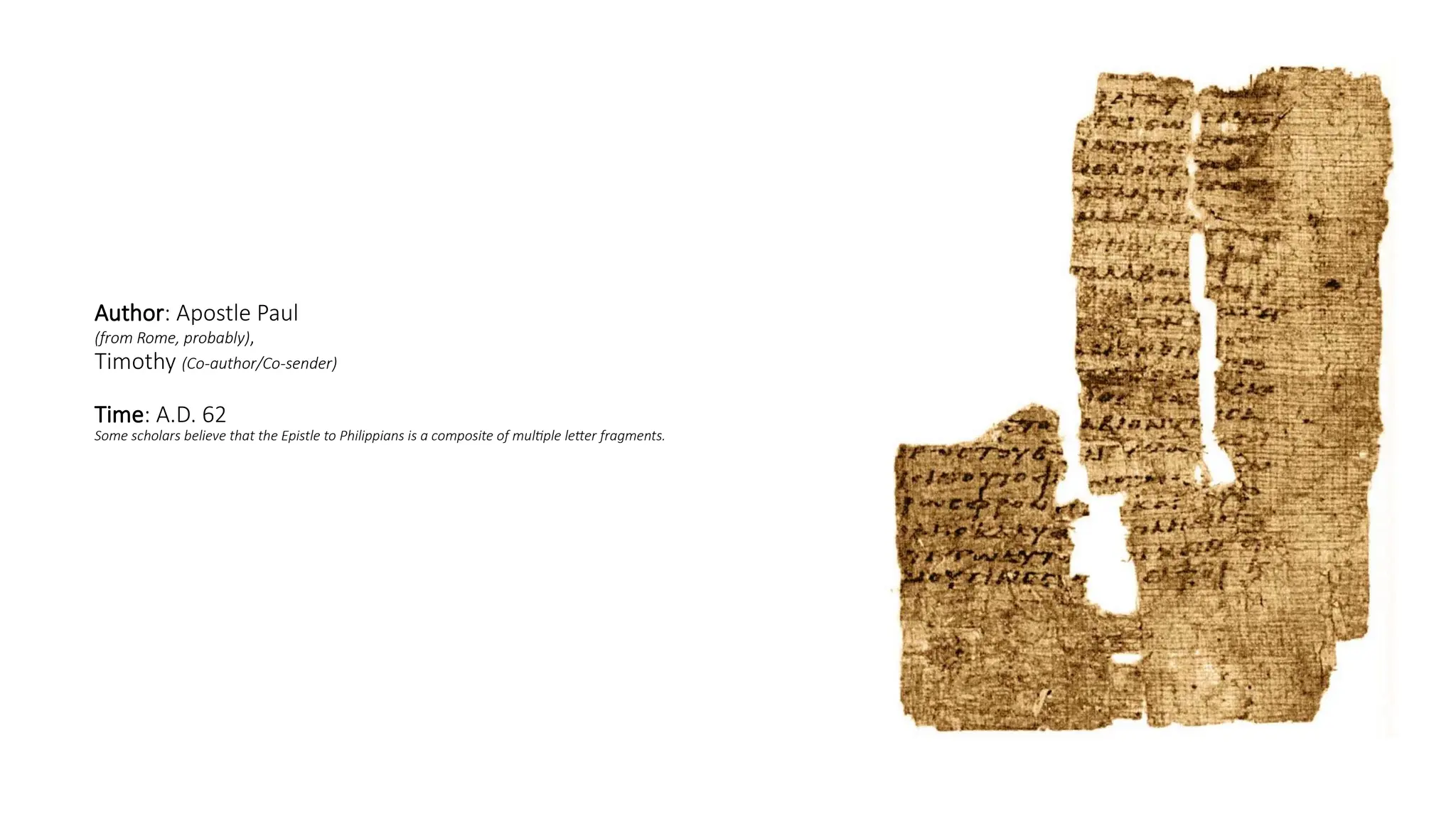 The letter of Apostle Paul to the Phililppians.pptx | Christianity ...