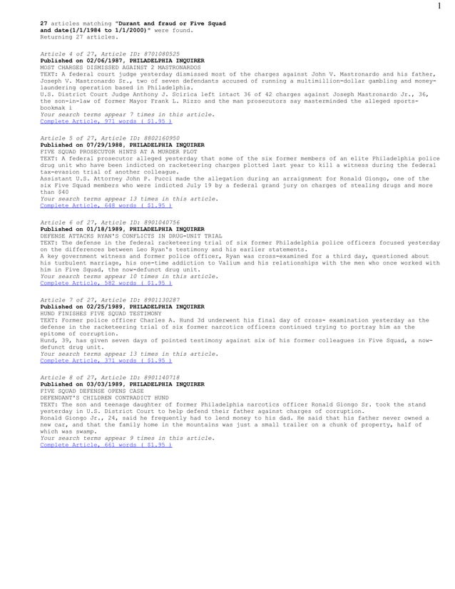 History of Fraud in Philadelphia | DOC | Crime & Harmful Acts to ...