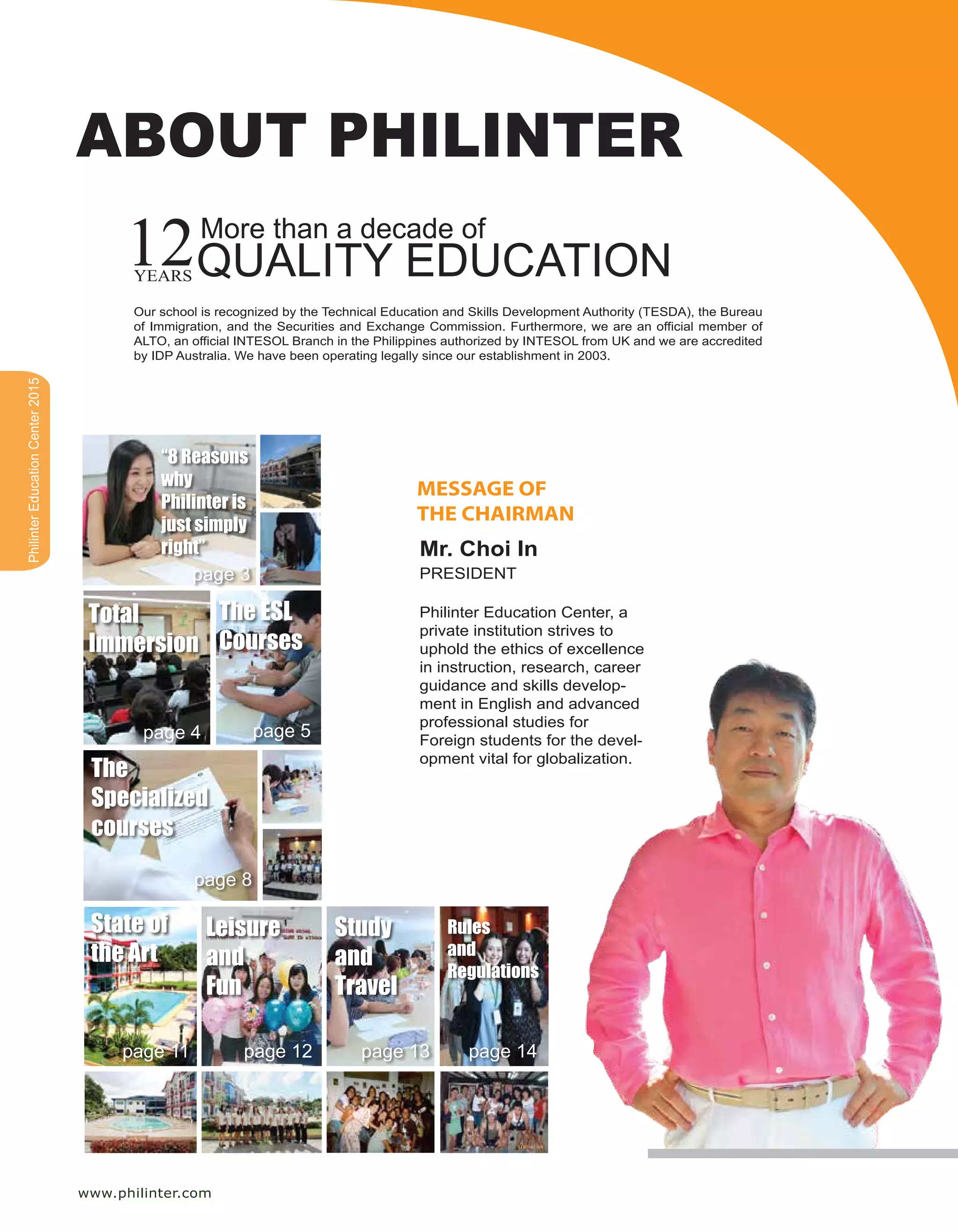 [VietPhil] Trường Anh Ngữ Philinter - Philippines | PDF