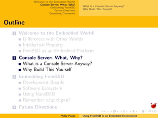 Embedding FreeBSD: for large and small beds | PDF