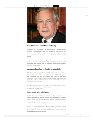 Philip Allott Misogyny and Constitutional Law Impact | PDF