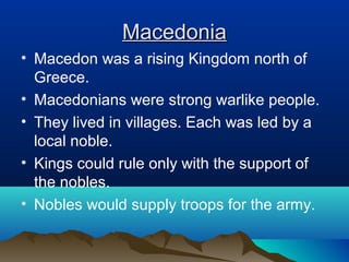 Phili II of Macedon & Alex the Great - Notes #5 | PPT