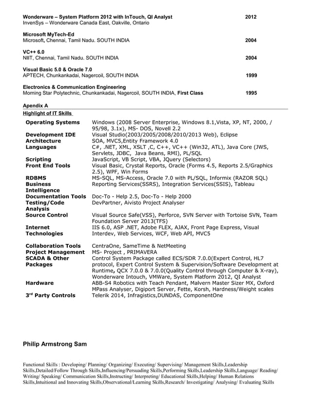Philip armstrong business_development_manager | DOC | Computer Software ...