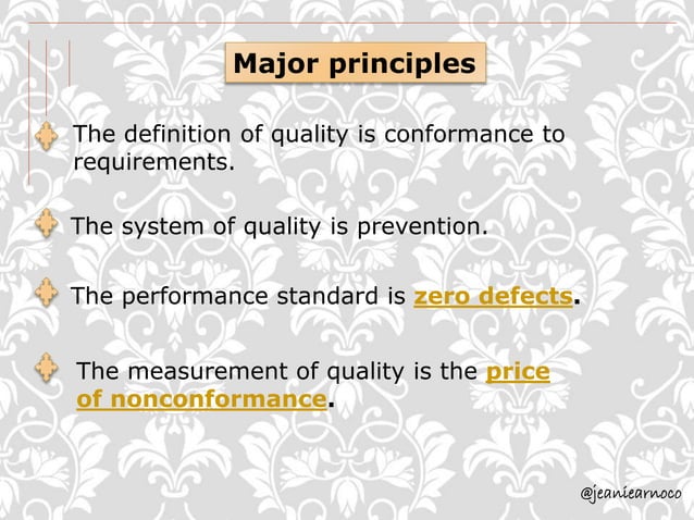 Philip Crosby Principles | PPTX | Business | Business and Finance