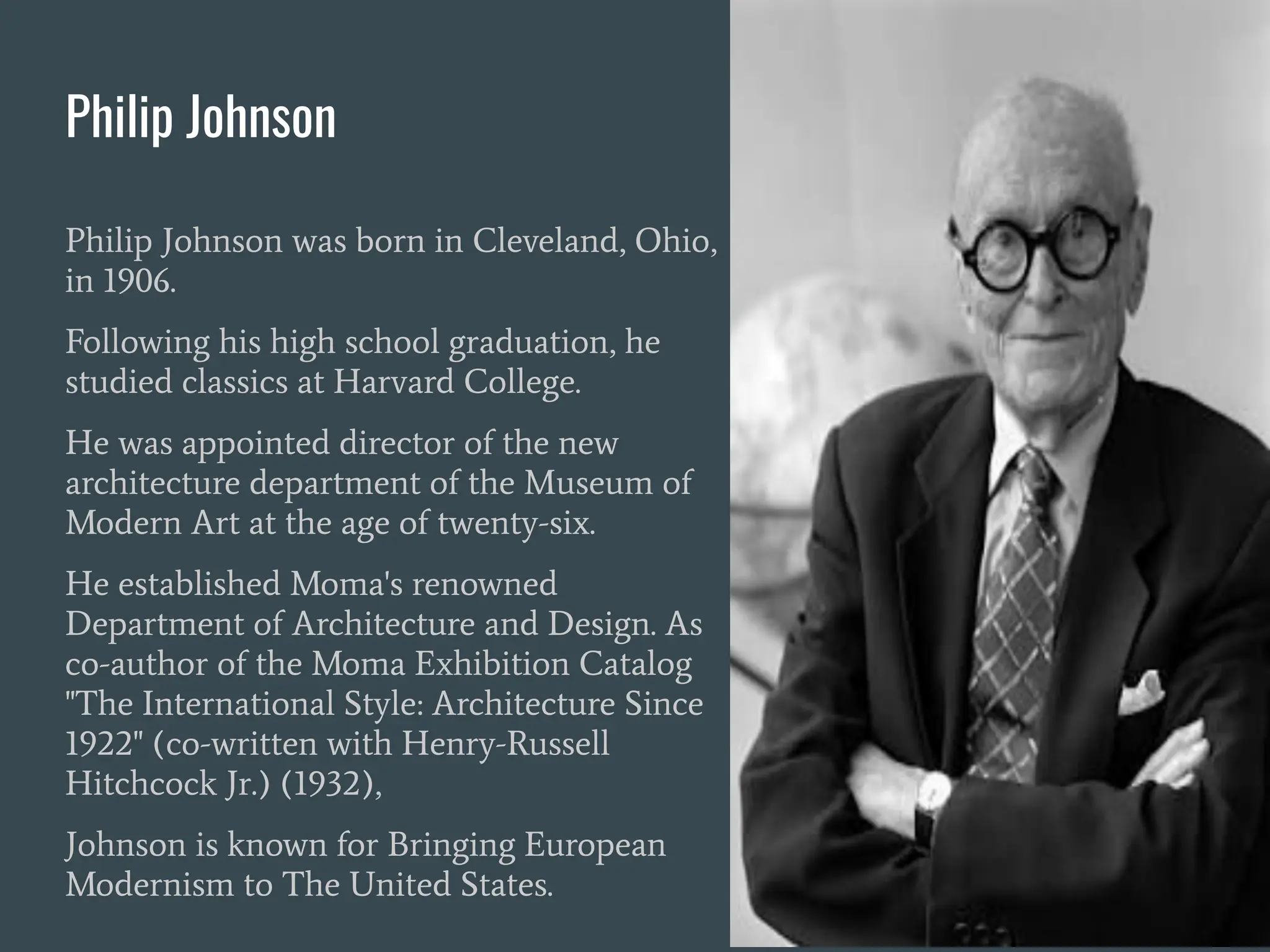 PHILIP JOHNSON.pdf pres3entation for the | PDF