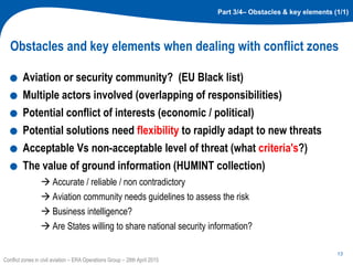 Conflict Zones - ERA operations group 28.04.2015