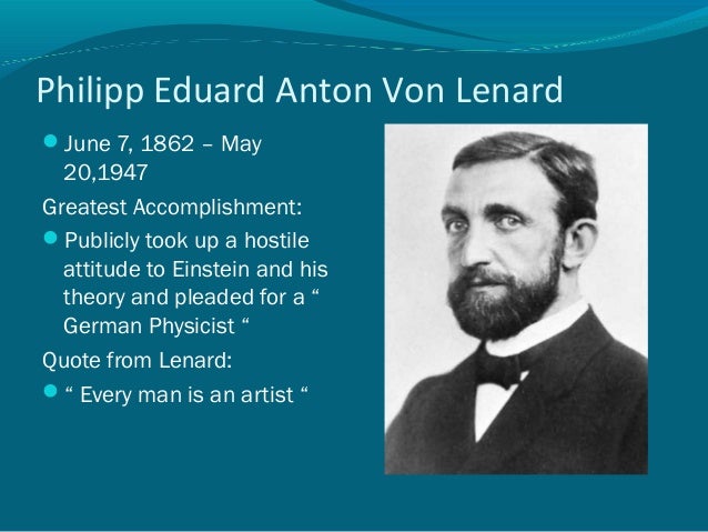 Philipp Lenard Quotes