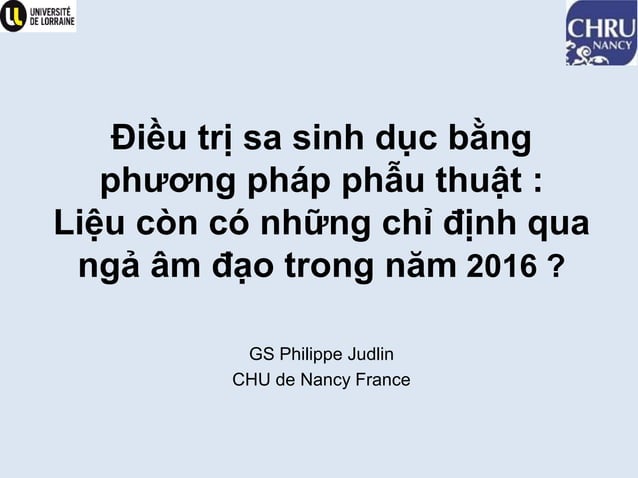Cập nhật điều trị sa sinh dục | PDF