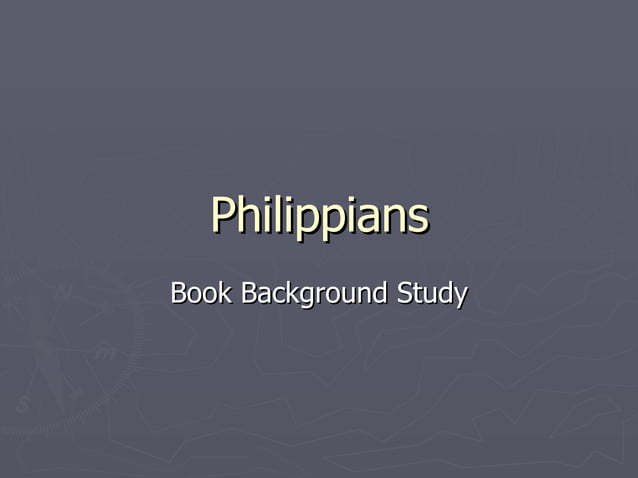 Philippians Book Background | PPT