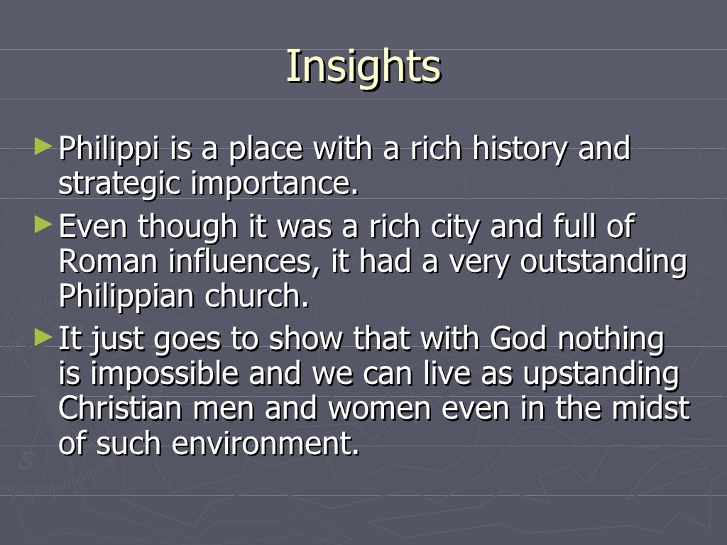Philippians Book Background