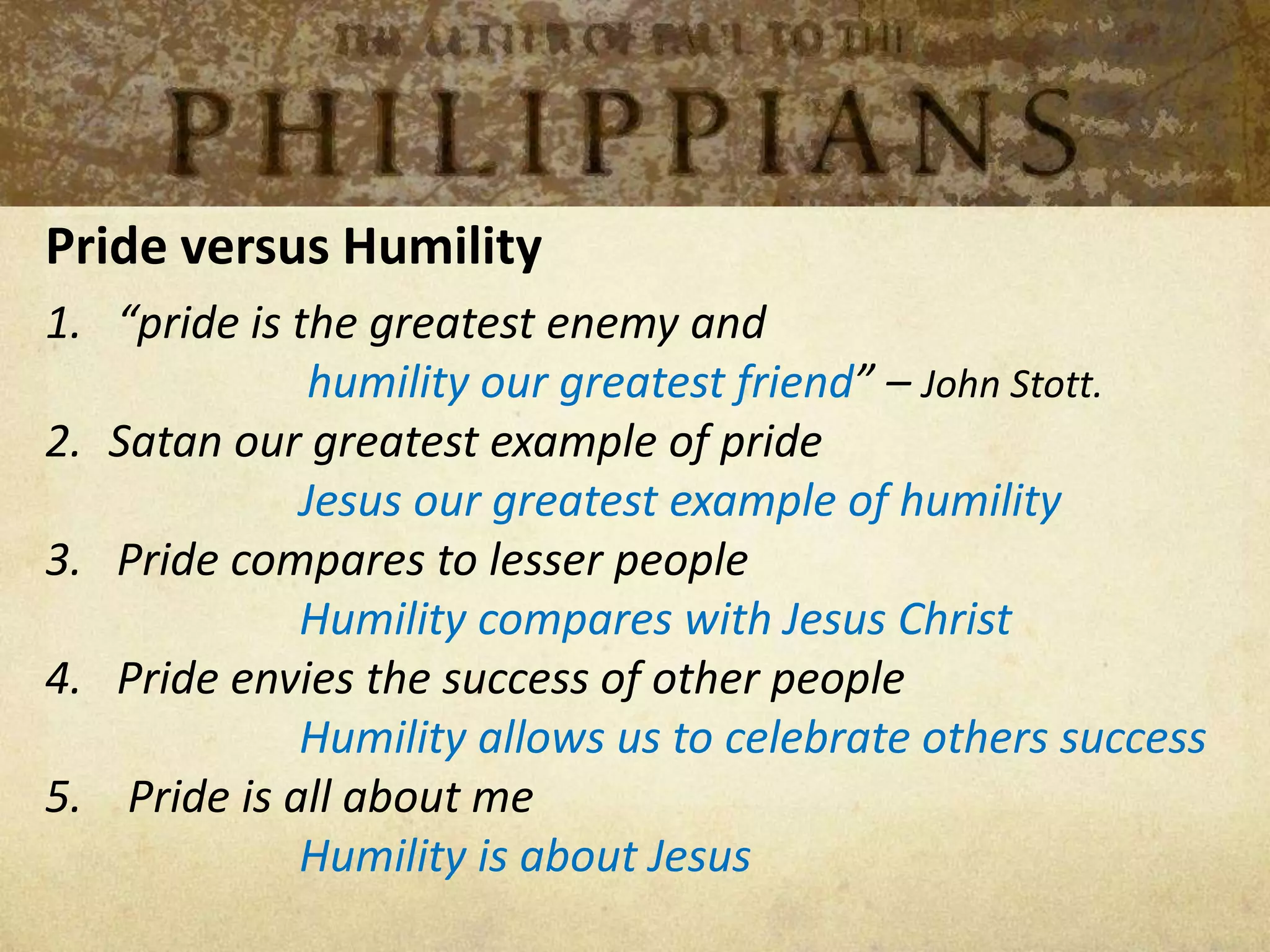 Philippians - Joy in Humility - part 4 | PPT