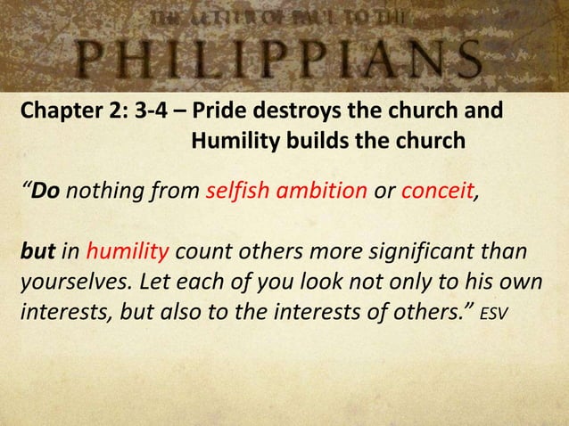Philippians - Joy in Humility - part 4 | PPT