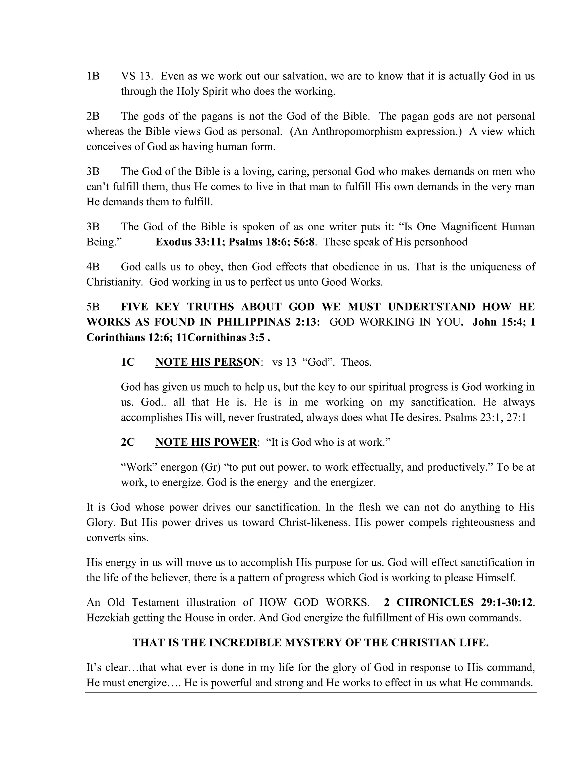 Philippians 1 13 Outline 1 31 10 | PDF