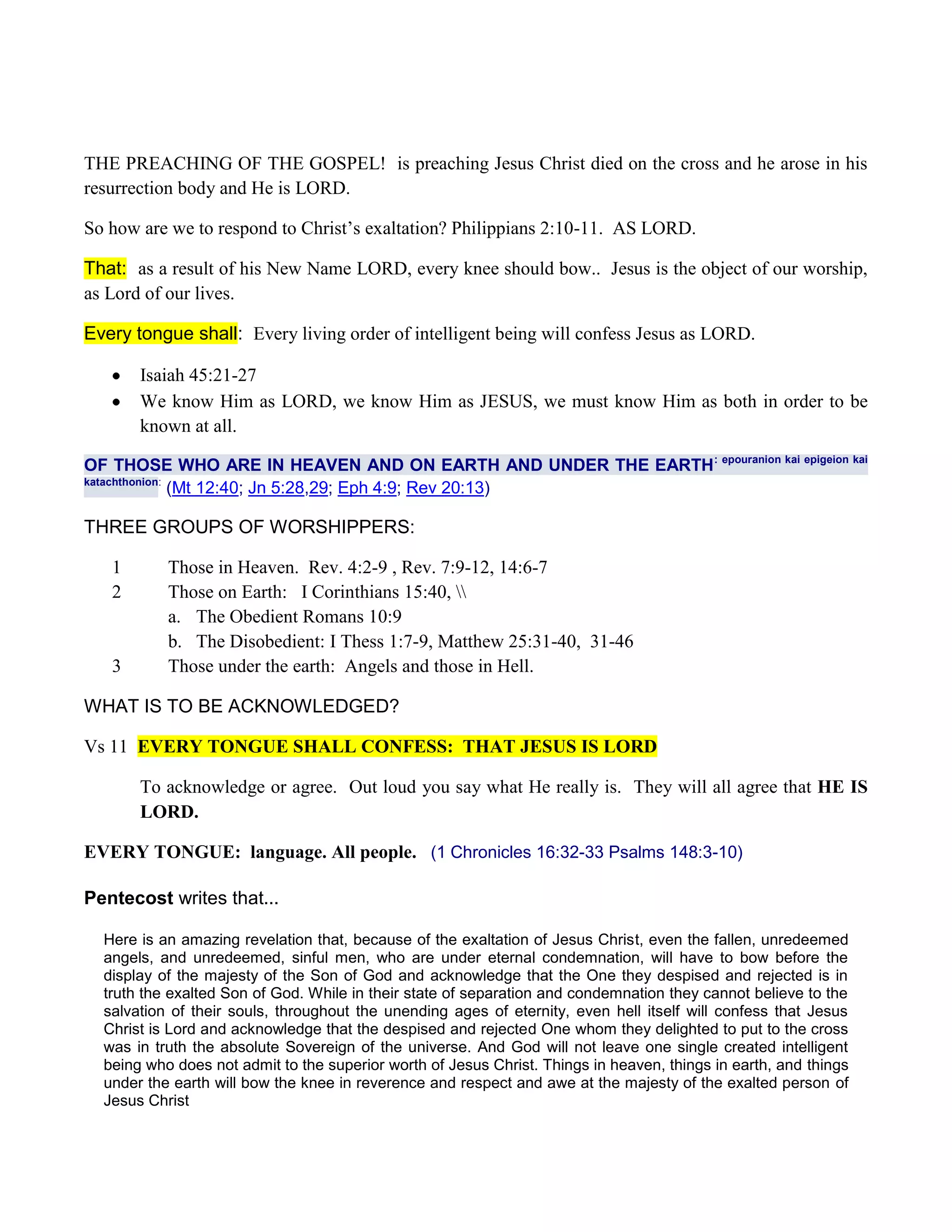 Philippians 2 12 13 09 Outline | PDF