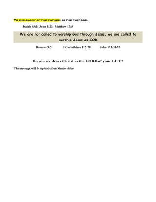 Philippians 2 12 13 Every Knee Shall Bow | PDF