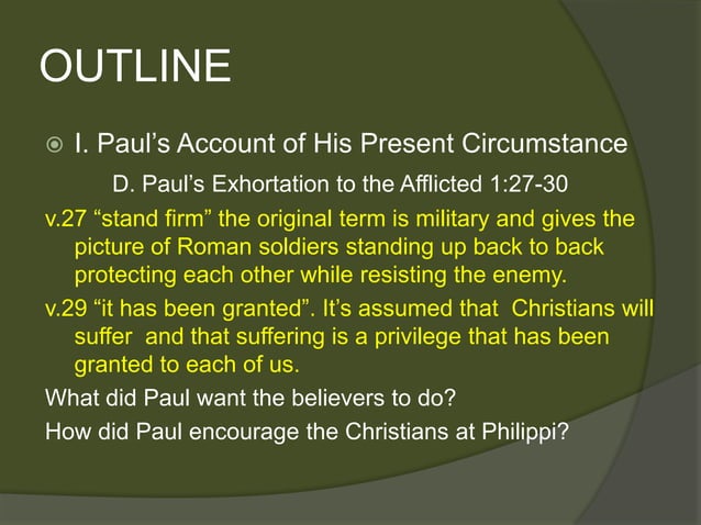 Philippians chapter 1 | PPTX | Christianity | Religion & Spirituality