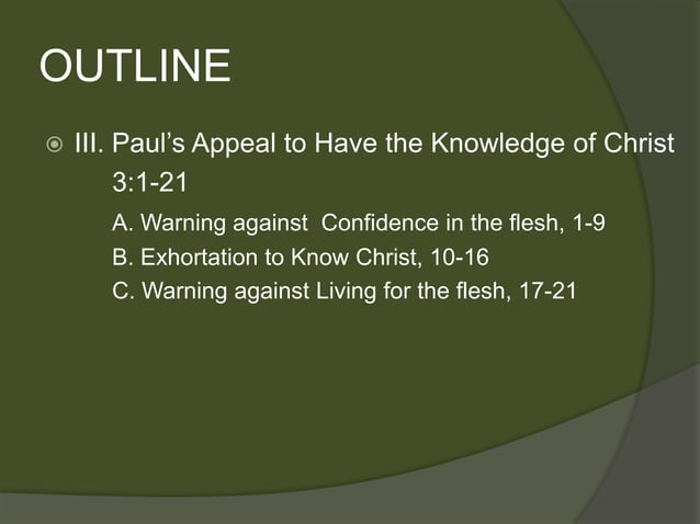 Philippians chapter 3 | PPTX