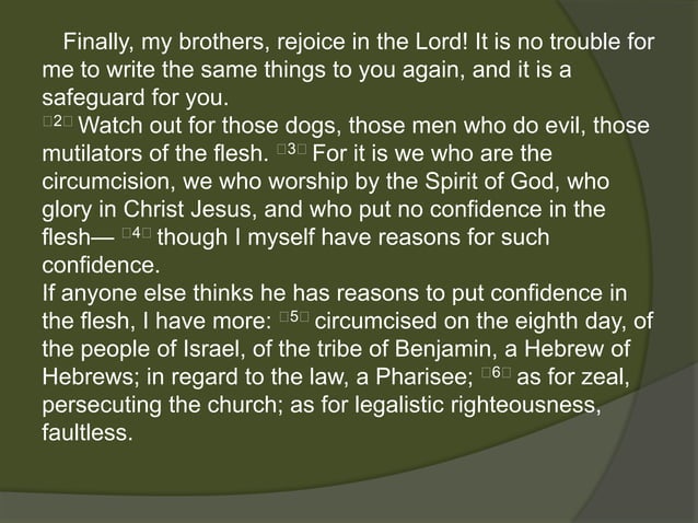 Philippians chapter 3 | PPTX