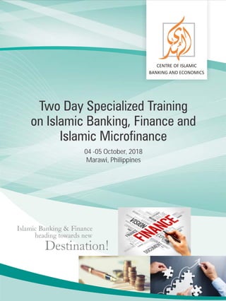 Two days specialized training workshop on Islamic Banking, Finance and Islamic Microfinance ...