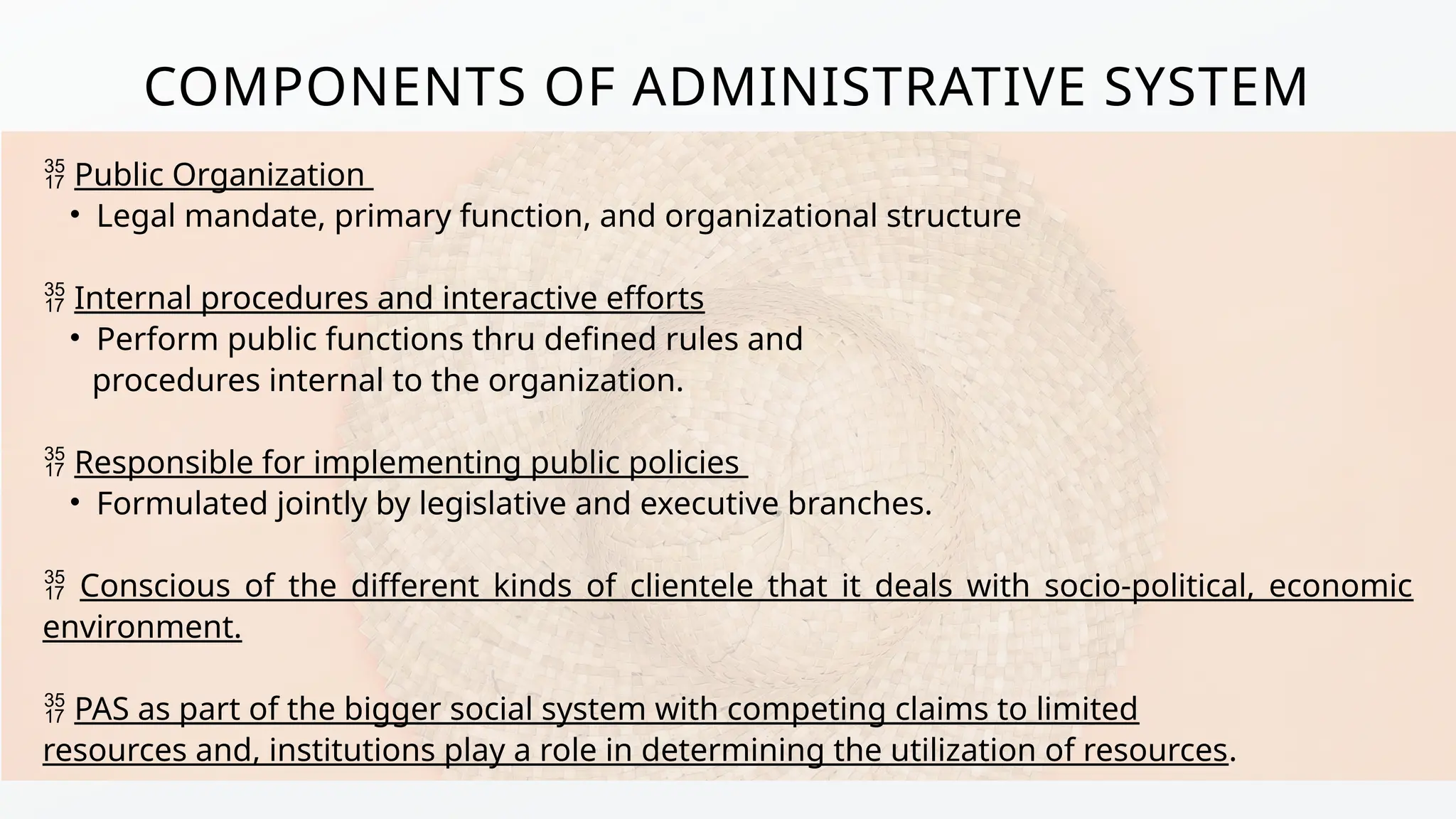 Philippine Administrative Thought and Institutions pptx | PPTX
