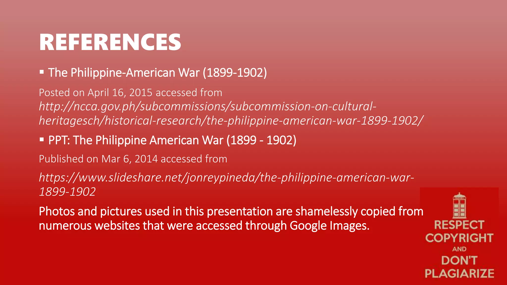 Philippine American War (1899-1902) | PPTX