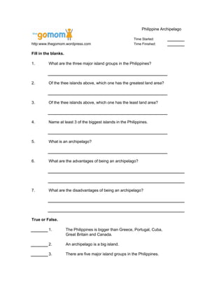 Philippine archipelago-grade-3 | PDF | Asia Travel | Travel Locations