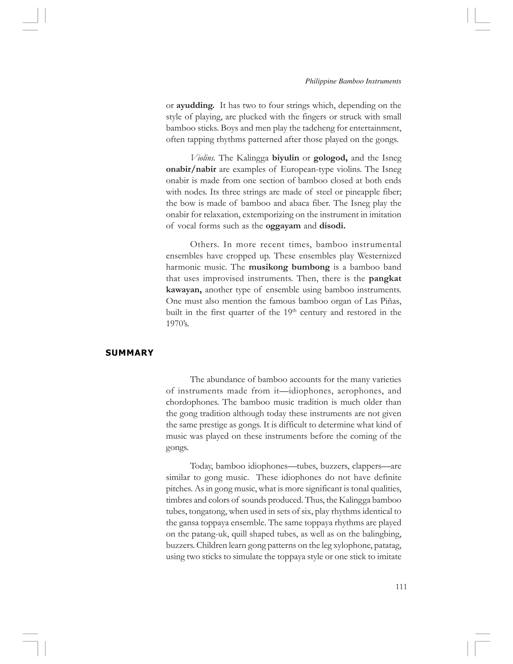 Philippine bamboo-instruments | PDF