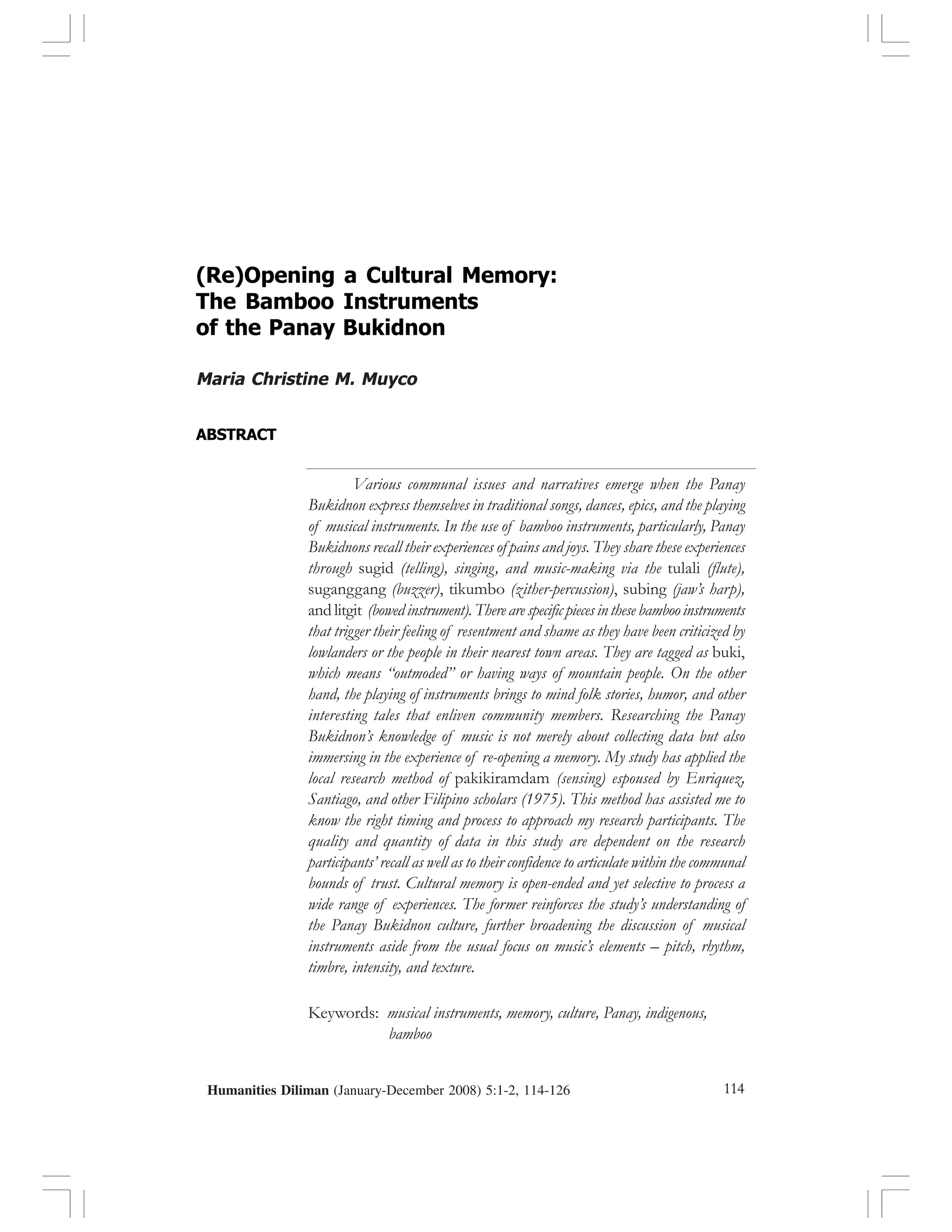 Philippine bamboo-instruments | PDF