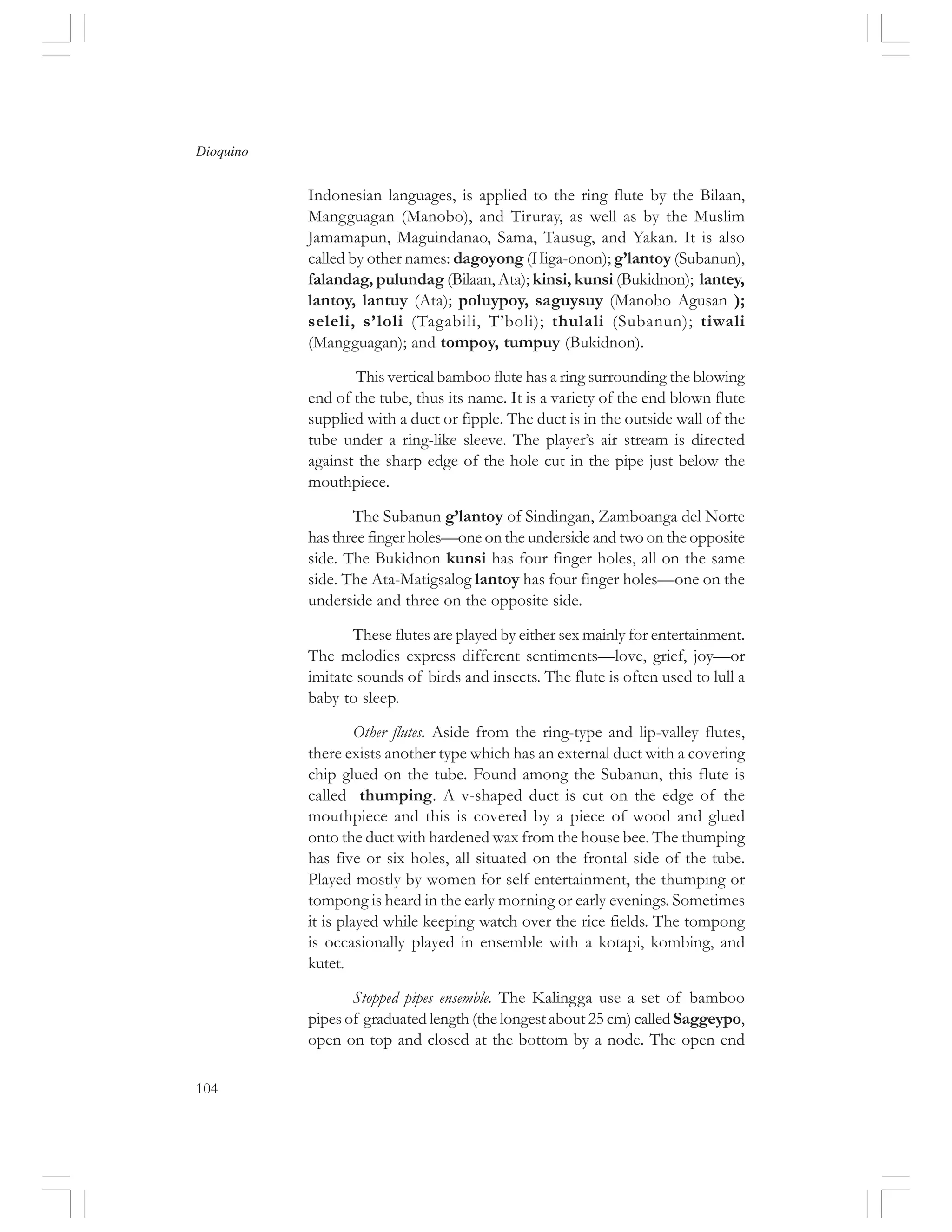 Philippine bamboo-instruments | PDF