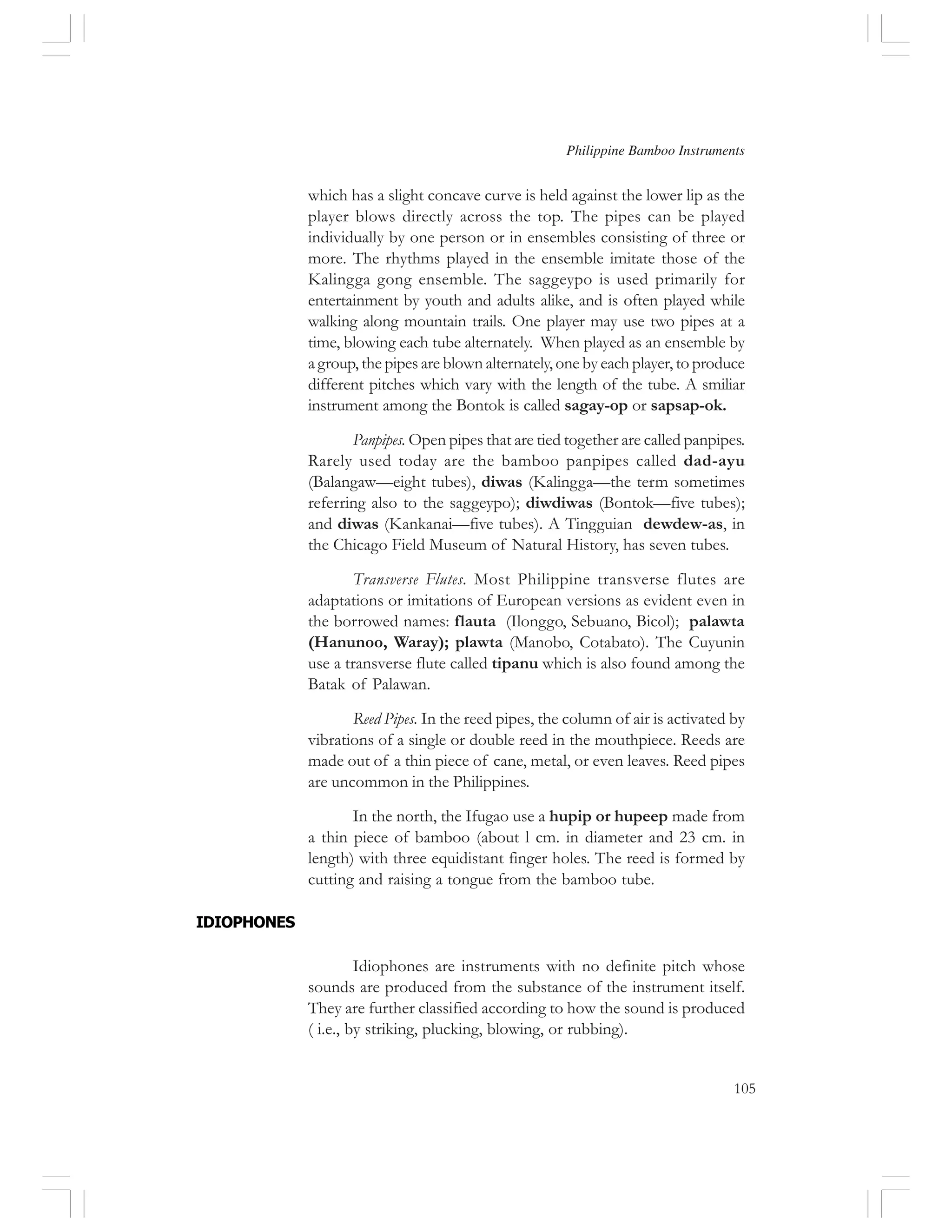 Philippine bamboo-instruments | PDF