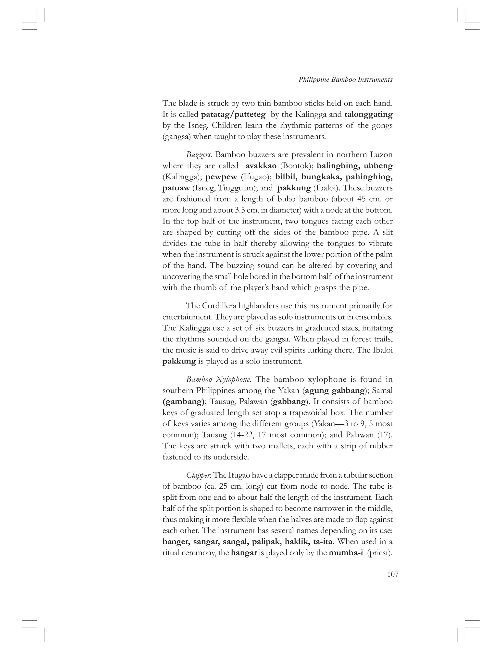 Philippine bamboo-instruments | PDF