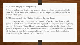 PHILIPPINE-ELECTION-LAWS PHILIPPINE-ELECTION-LAWS.pptx