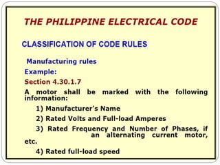 Philippine-Electrical-Code-Chapter one a | PDF