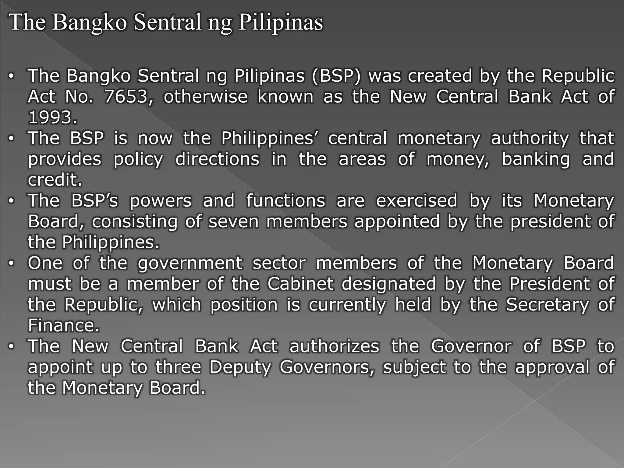 Philippine financial-system....... | PPTX
