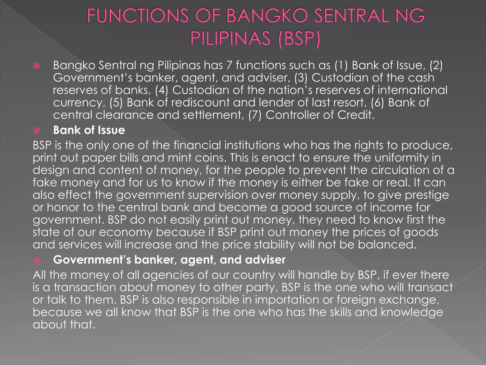 Philippine financial-system....... | PPTX