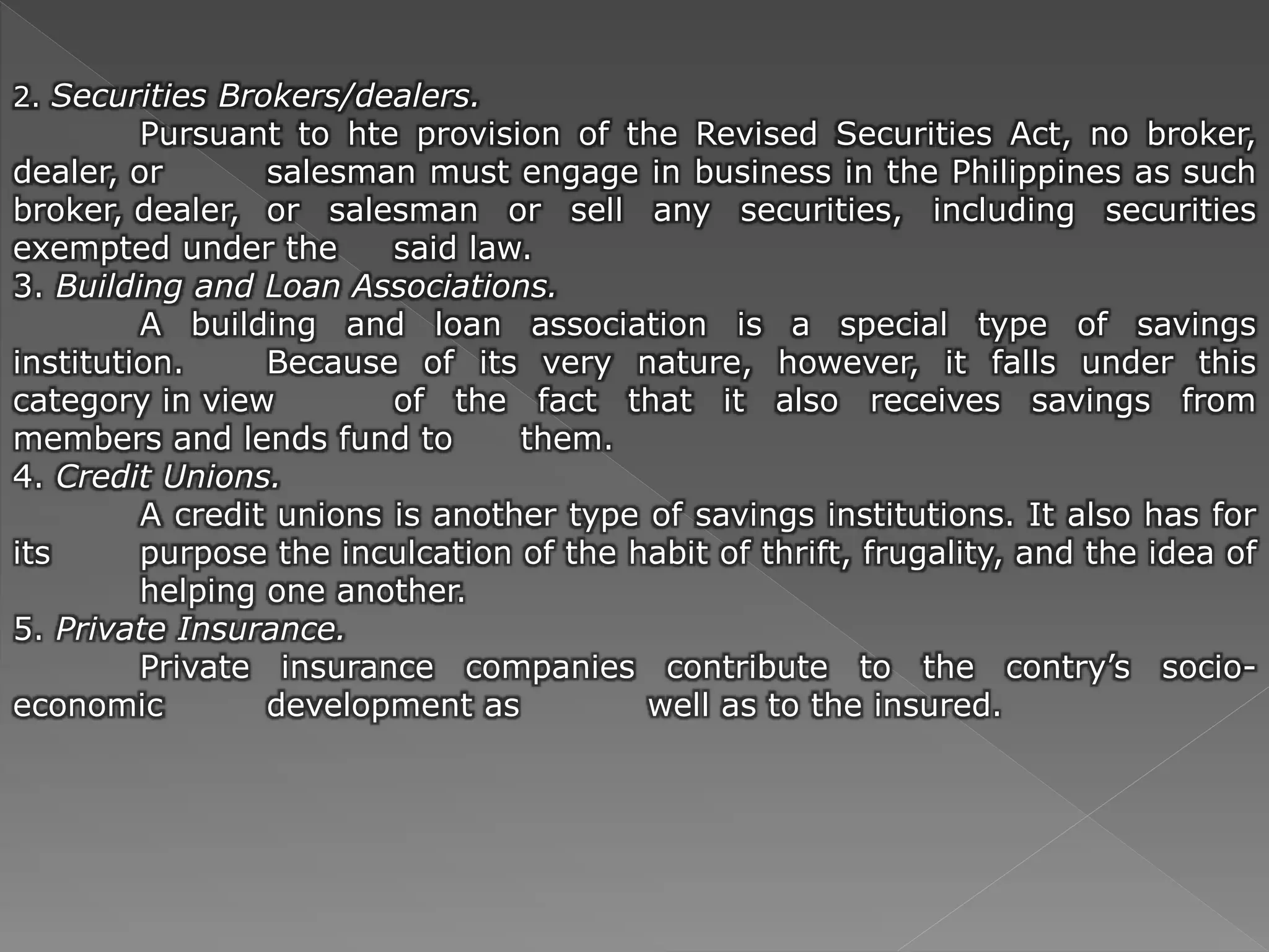 Philippine financial-system....... | PPTX