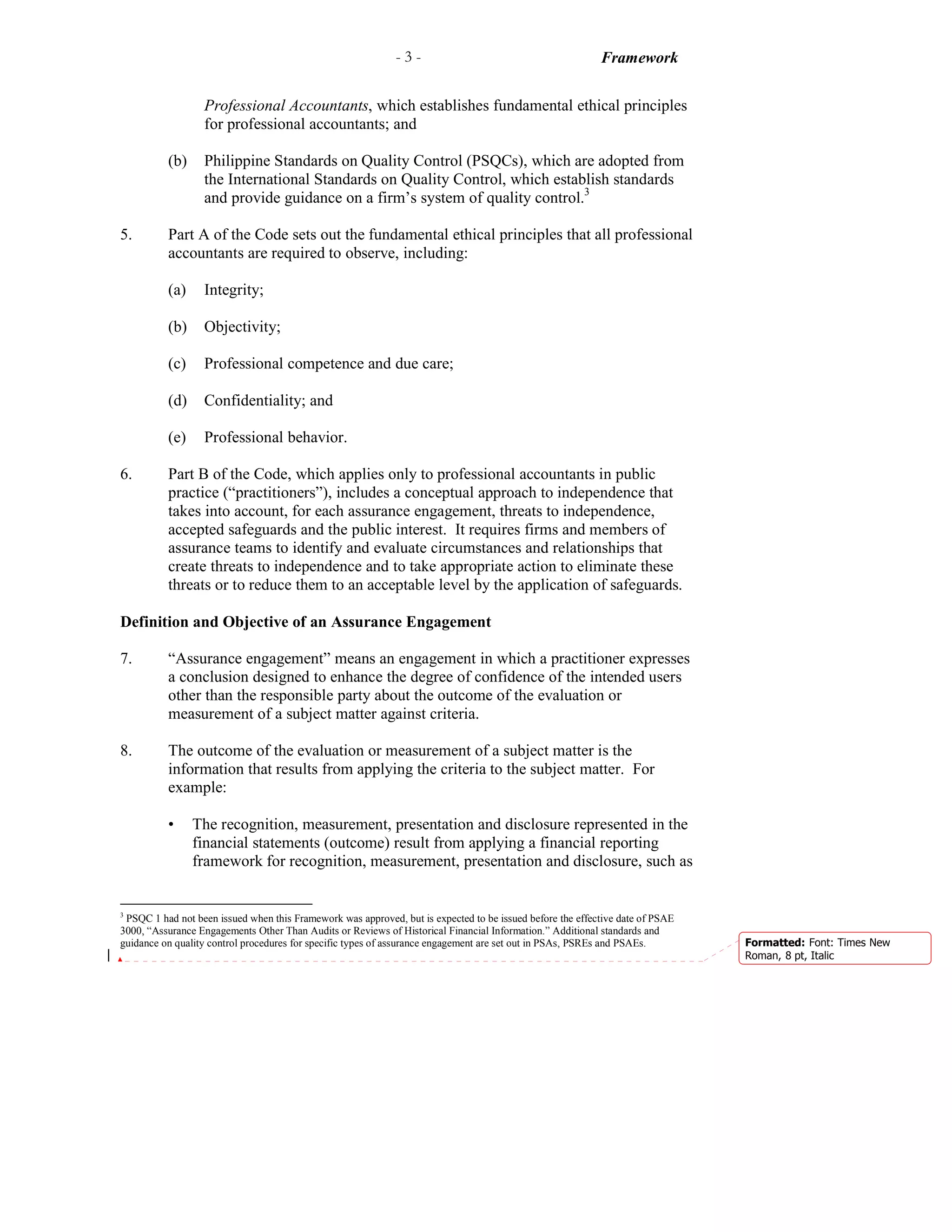 Philippine framework-for-assurance-engagements | PDF