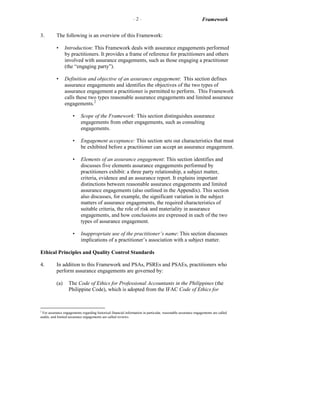 Philippine framework-for-assurance-engagements | PDF