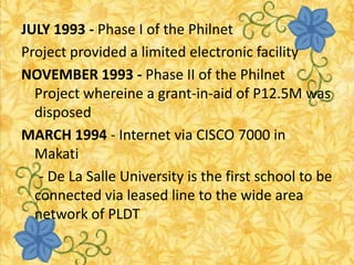 Philippine History Of The Internet | PPT