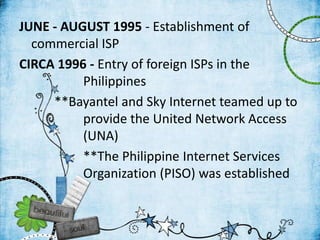 Philippine History Of The Internet | PPT